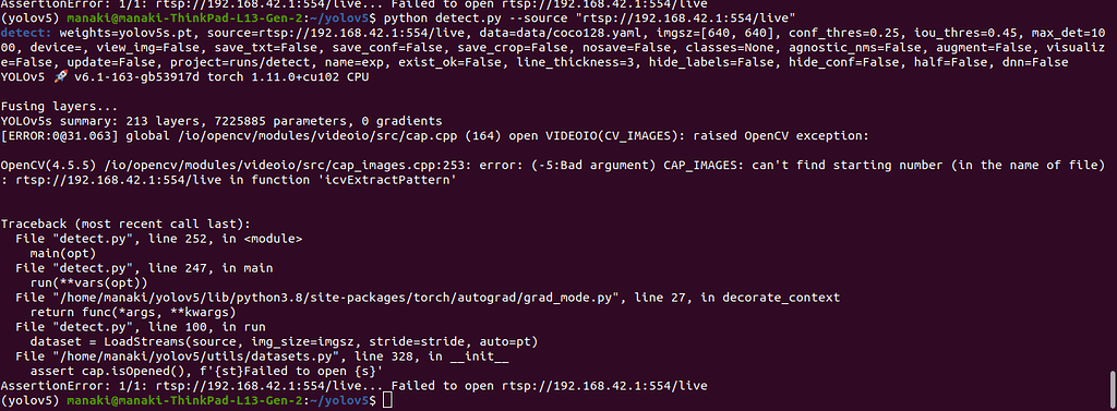 Real-time detection using YOlOv5 - ANAFI USA / Thermal / 4K - Parrot Developers Forum